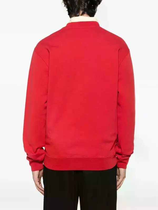 Jacquemus The Gros Grain Crew-neck Sweatshirt - Red