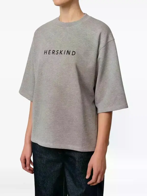 HERSKIND Linette Embroidered Short-sleeve T-shirt