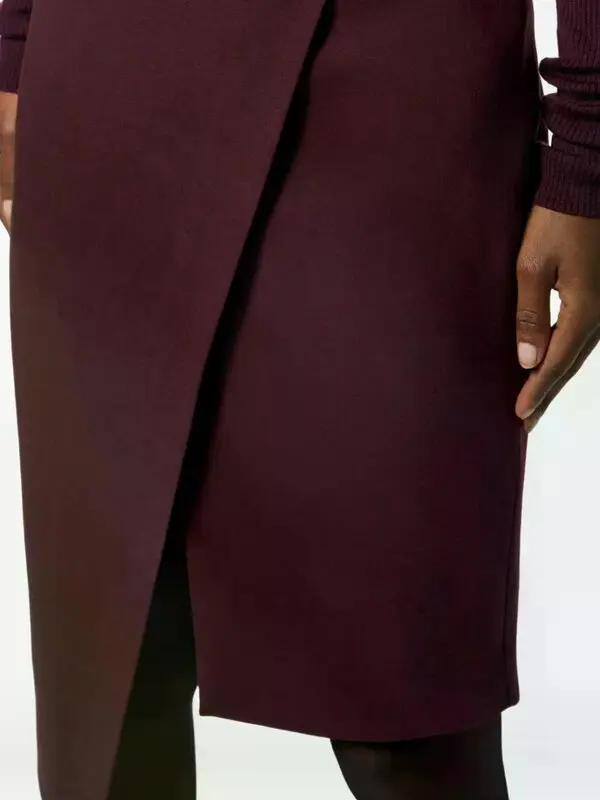 Elisabetta Franchi Logo-plaque Asymmetrical Wrap Skirt