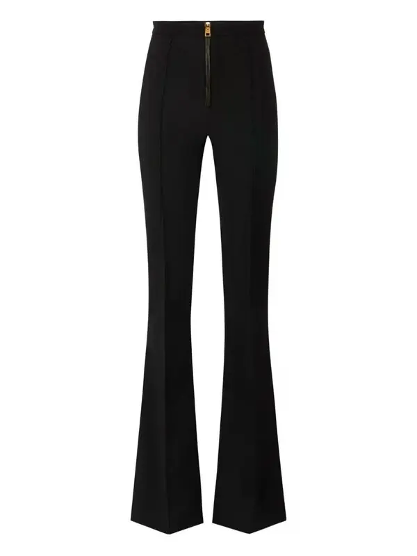 Elisabetta Franchi Zip-front Wide Leg Trousers