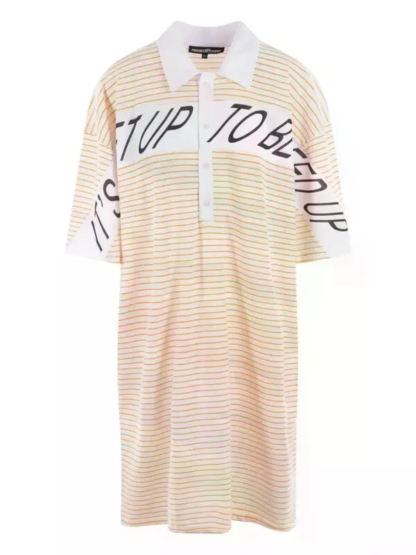 REWARD IF FOUND Striped Midi Shirt Dress