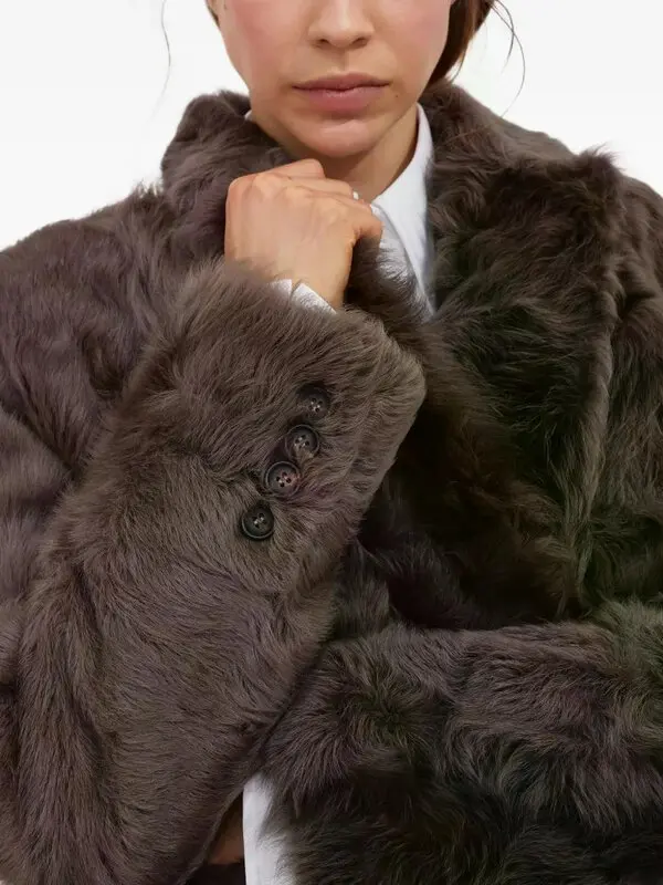 Brunello Cucinelli Double-breasted Lamb Fur Coat