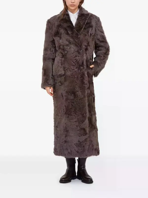 Brunello Cucinelli Double-breasted Lamb Fur Coat