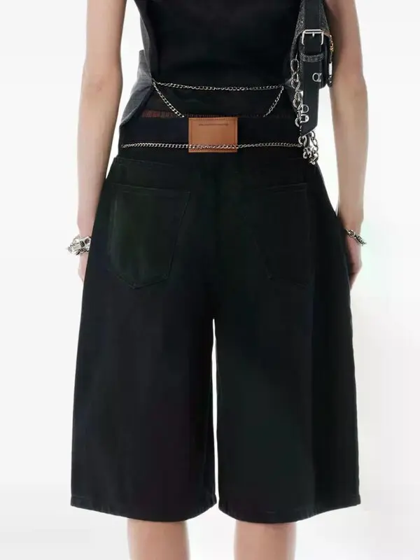 Alexander Wang Pleated Chain-embellished Shorts