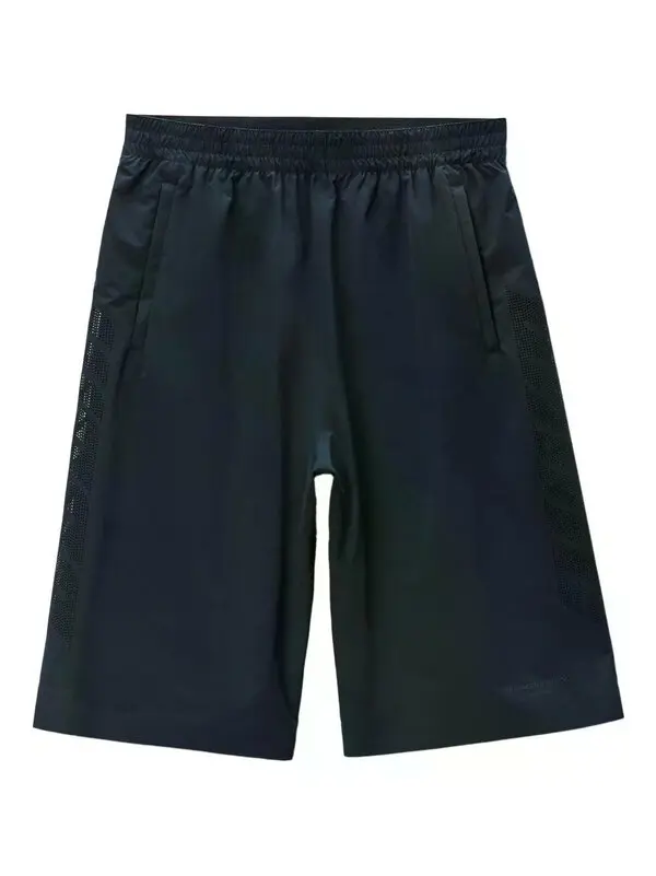 Alexander Wang Perforated-logo Shorts - Black