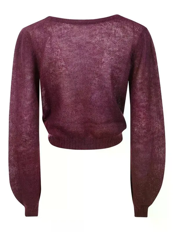 TWINSET Twist-front Knitted Sweater - Red