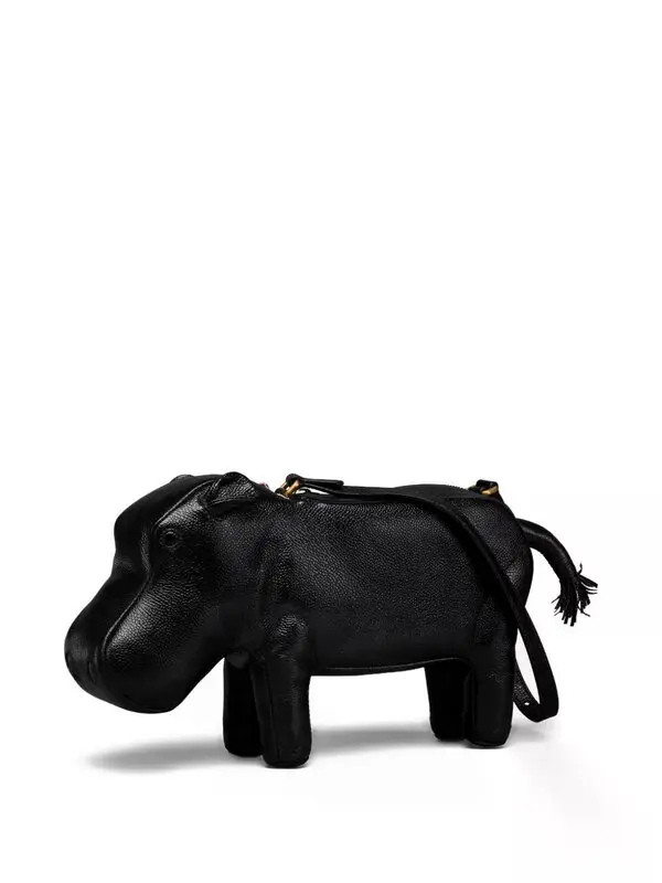Thom Browne Hippo-motif Shoulder Bag - Black