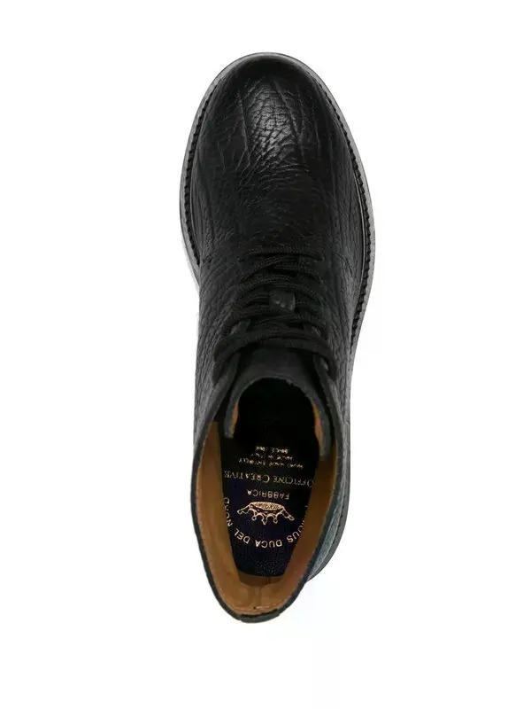 Officine Creative Grained Leather Ankle Boots