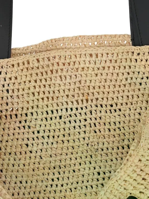 Loewe Punch Hole Raffia Shoulder Bag