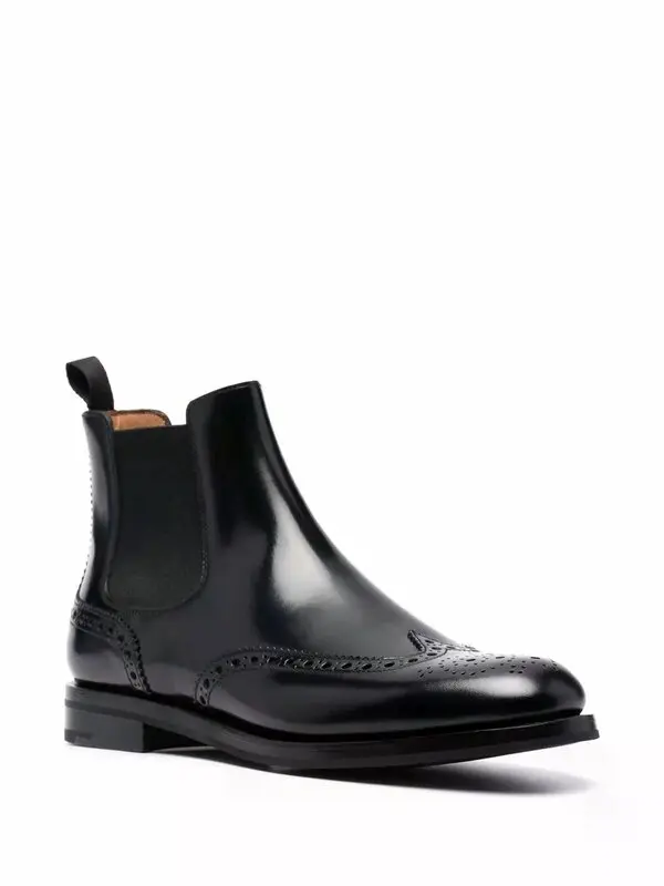 Church's Charlize Brogue-detail Chelsea Boots - Black