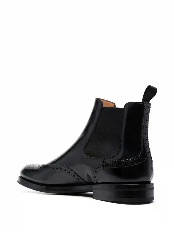 Church's Charlize Brogue-detail Chelsea Boots - Black