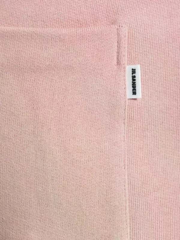 JIL SANDER Cotton Track Pants With Drawstring And Cuffs - Pink