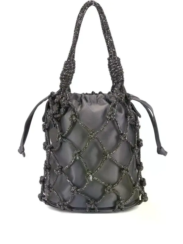 Judith Leiber Crystal-embellished Shoulder Bag - Grey