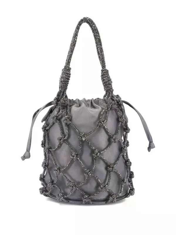 Judith Leiber Crystal-embellished Shoulder Bag - Grey