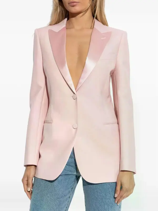 Alexander McQueen Satin-lapel Blazer