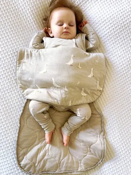 GUNAMUNA Baby Transitional Swaddle Sleep Sack - Goose