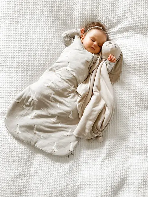GUNAMUNA Baby Transitional Swaddle Sleep Sack - Goose