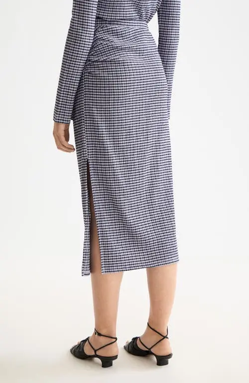 Scotch & Soda Gingham Midi Skirt