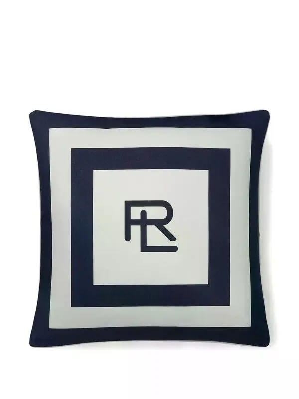 Ralph Lauren Holton Striped Logo Cushion - Blue