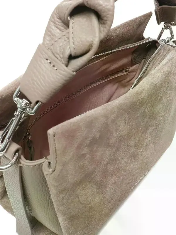 COCCINELLE Braided-handle Suede Shoulder Bag