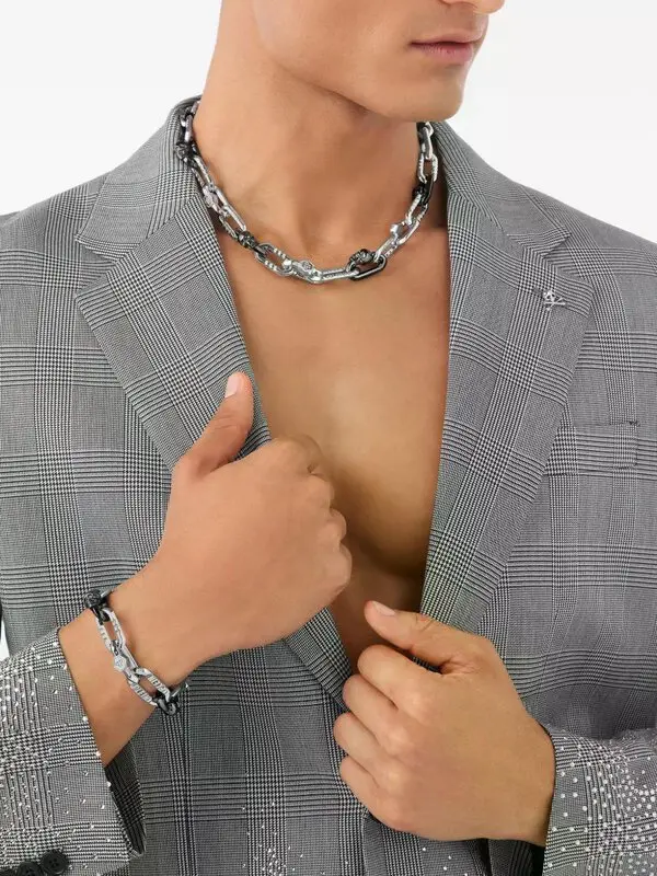 Philipp Plein Cable-link Bracelet - Silver