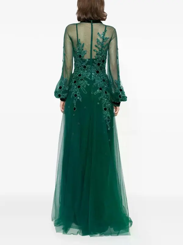 SAIID KOBEISY Embroidered Tulle Dress