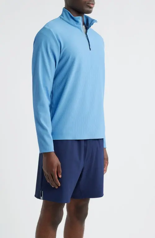 Johnnie-o Hoppin Rib Quarter Zip - Tide