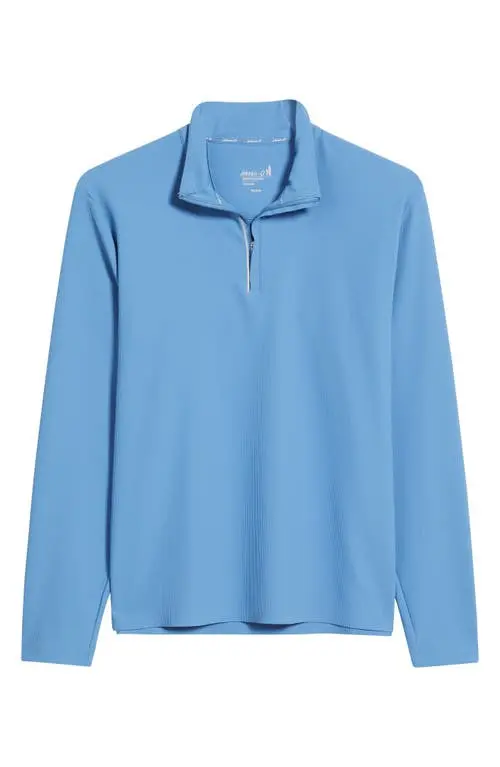 Johnnie-o Hoppin Rib Quarter Zip - Tide