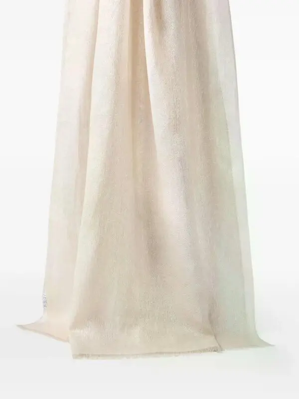 Brunello Cucinelli Fringed Sparkling Scarf