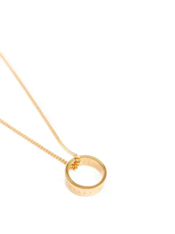 MAISON MARGIELA Logo Ring Pendant Necklace