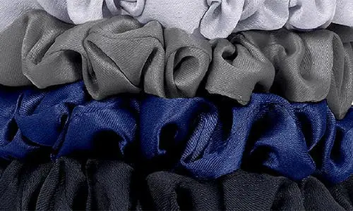 KITSCH 5-pack Satin Scrunchies - Midnight