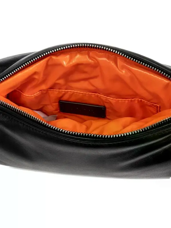 Moncler Vetta Leather Shoulder Bag - Black