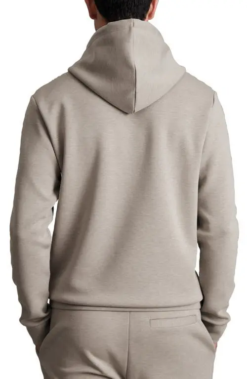 REISS Fabien Double-knit Hoodie - Taupe