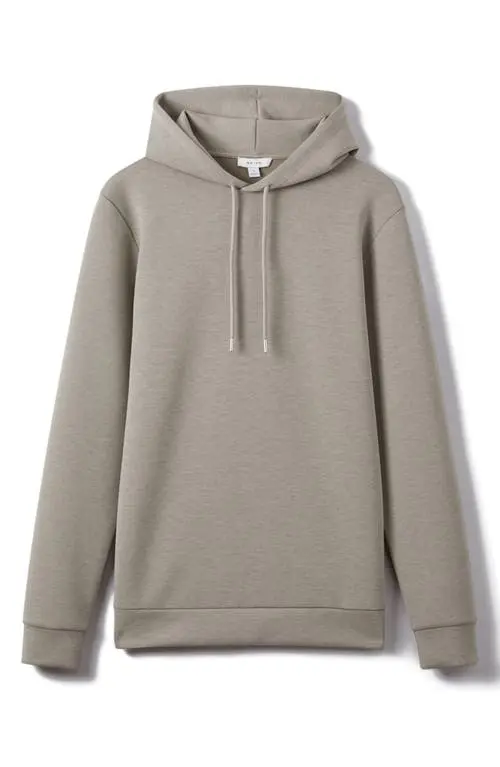 REISS Fabien Double-knit Hoodie - Taupe