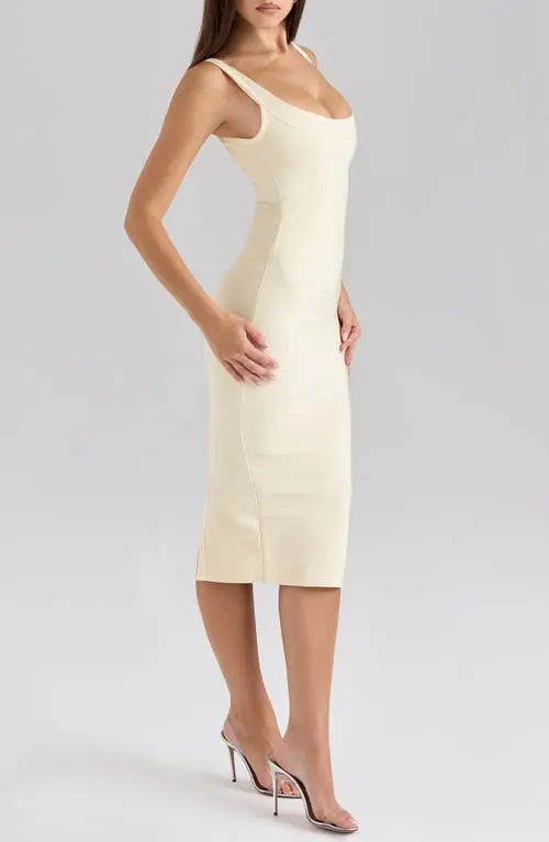 House Of Cb The Og Bandage Midi Dress - Vanilla