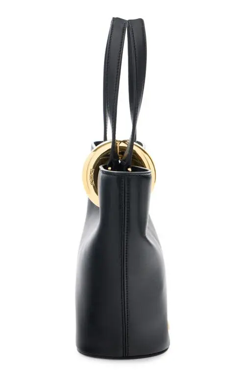 Jacquemus Le Petit Bambola Leather Bucket Bag - Black