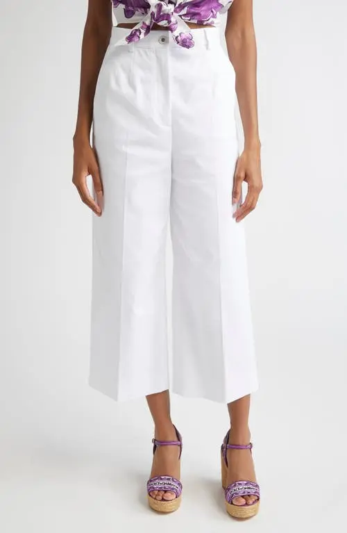 Dolce & Gabbana Stretch Cotton Pleated Pants