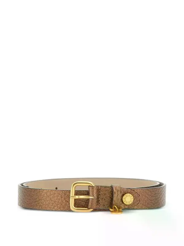 GIANNI CHIARINI Leather Buckle Belt - Brown