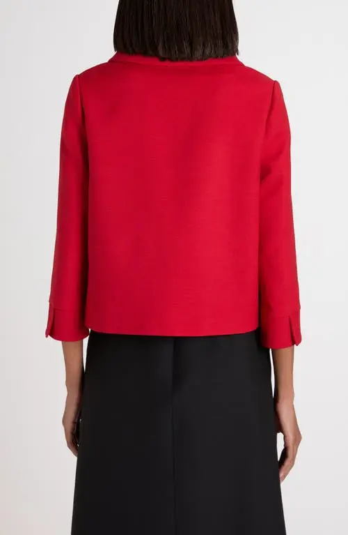 Valentino Garavani Crepe Couture Jacket - Dark Red