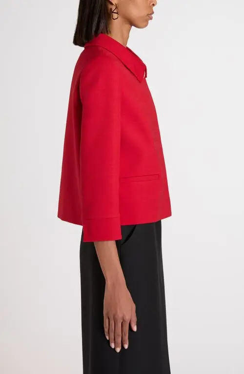 Valentino Garavani Crepe Couture Jacket - Dark Red