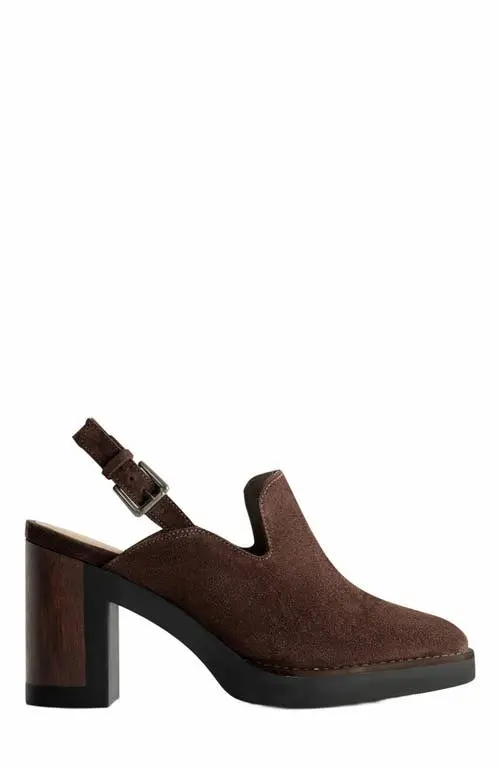 Bernardo Neza Slingback Clog - Dark Chocolate