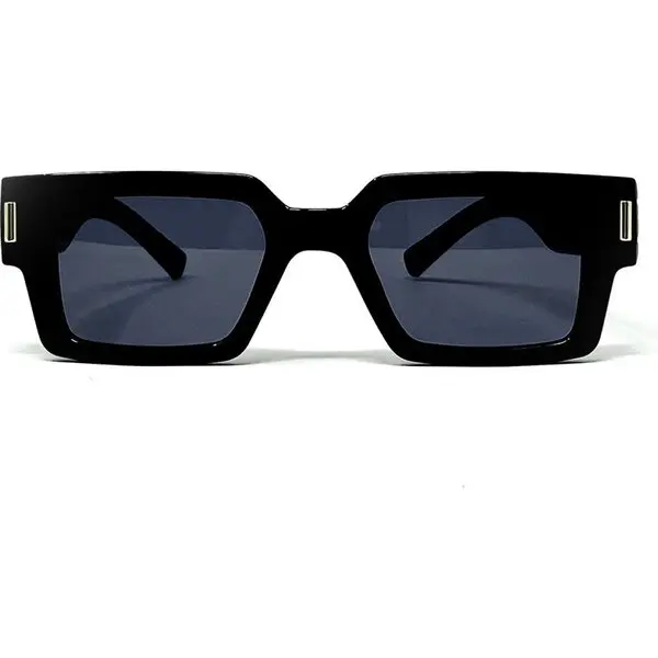 YOUZEY Agent Rectangle Sunglasses - Black