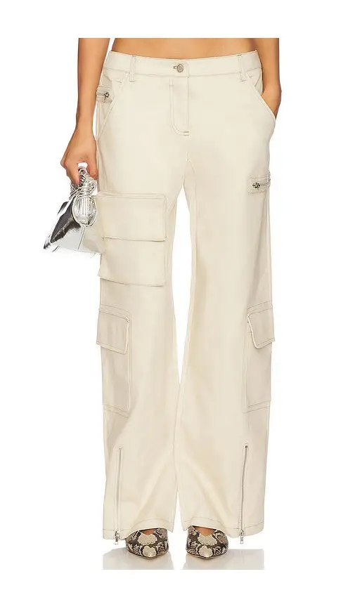 BY.DYLN Lucious Cargo Pants - Bone