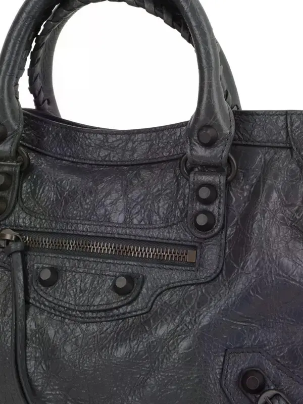 Balenciaga Le City Leather Tote Bag - Grey