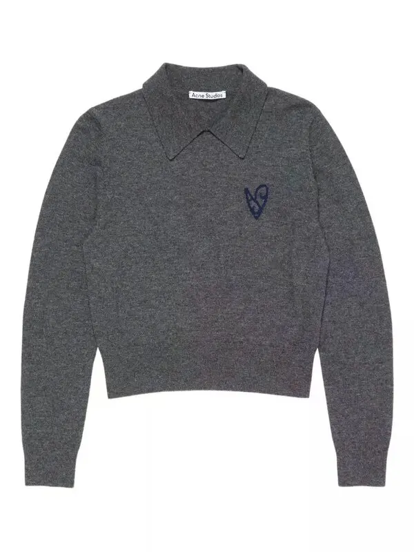 Acne Studios Heart-motif Polo Top