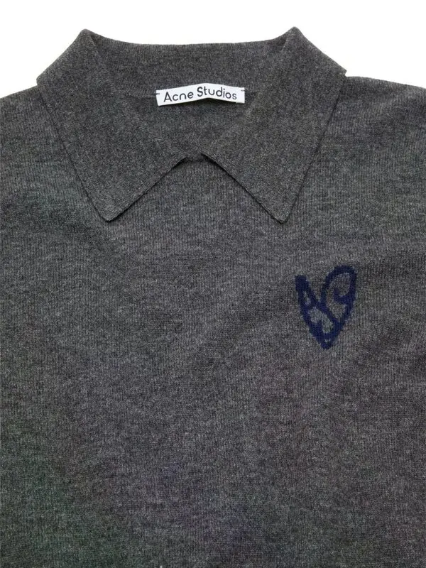 Acne Studios Heart-motif Polo Top