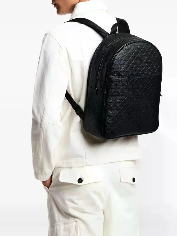 Emporio Armani Embossed Eagle-logo Backpack