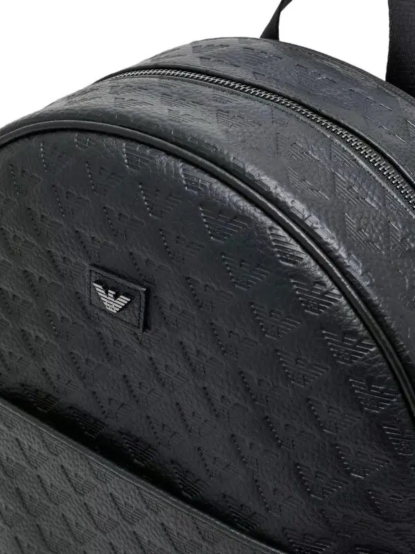 Emporio Armani Embossed Eagle-logo Backpack