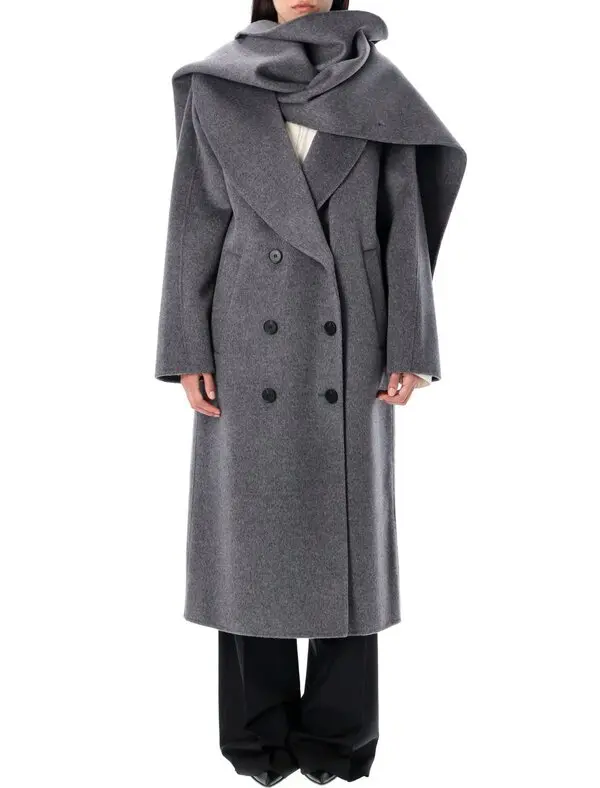 RÓHE Signature Double-faced Scarf Coat