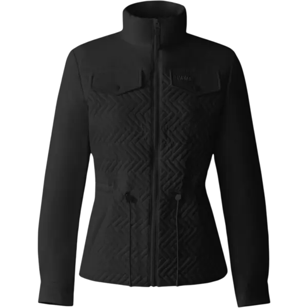 Mackage Kabira Chevron Quilted Down Jacket - Black
